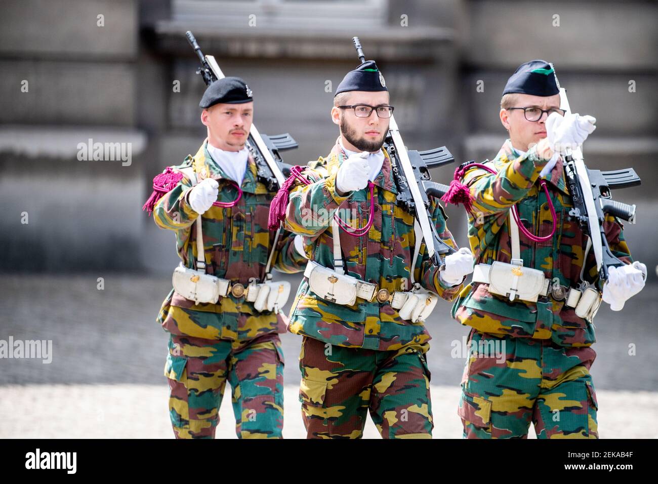 Order of the Guard attending Belgian National Day 2020 in Brussels ...
