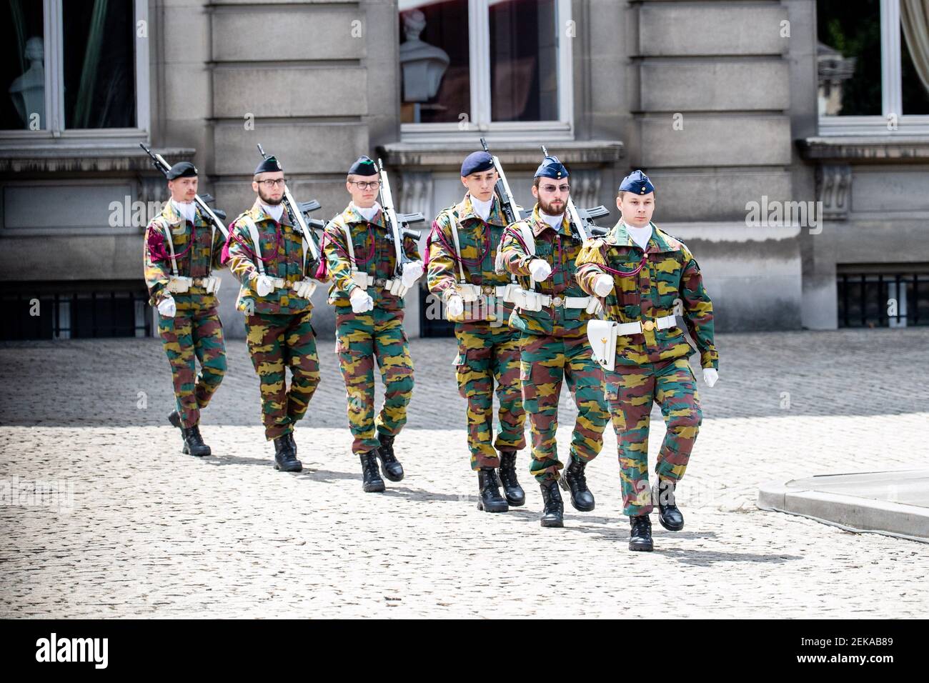 Order of the Guard attending Belgian National Day 2020 in Brussels ...