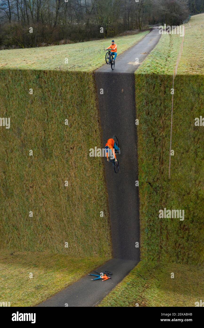 Falling into abyss hi-res stock photography and images - Alamy