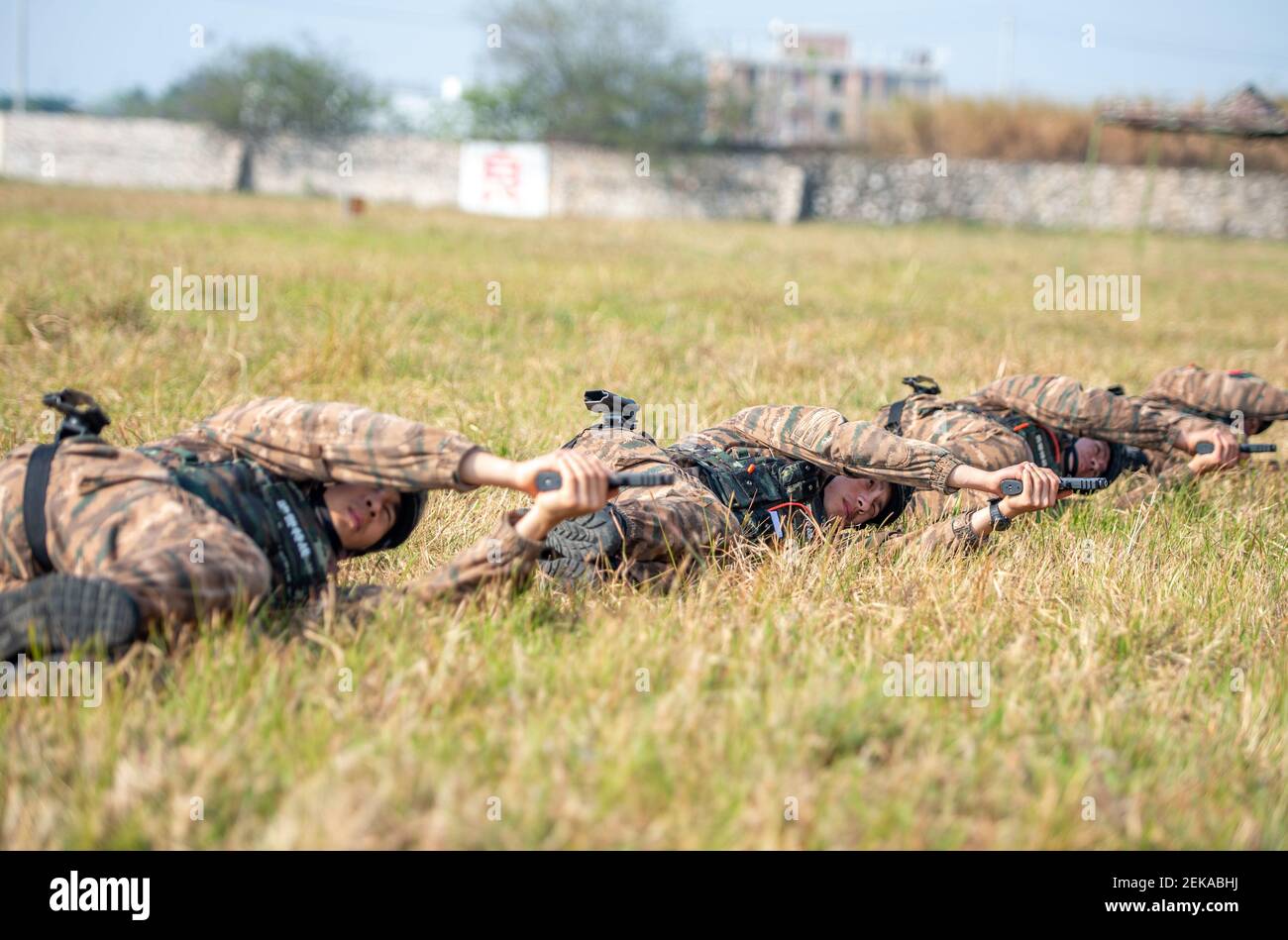 GUANGXI, CHINA - FEBRUARY 23, 2021 - Special forces conduct a shooting ...