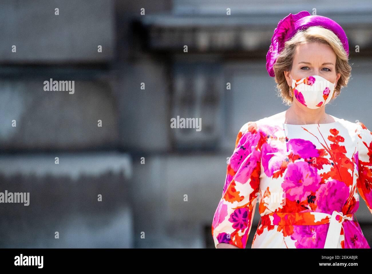 Queen Mathilde of Belgium attending Belgian National Day 2020 in ...