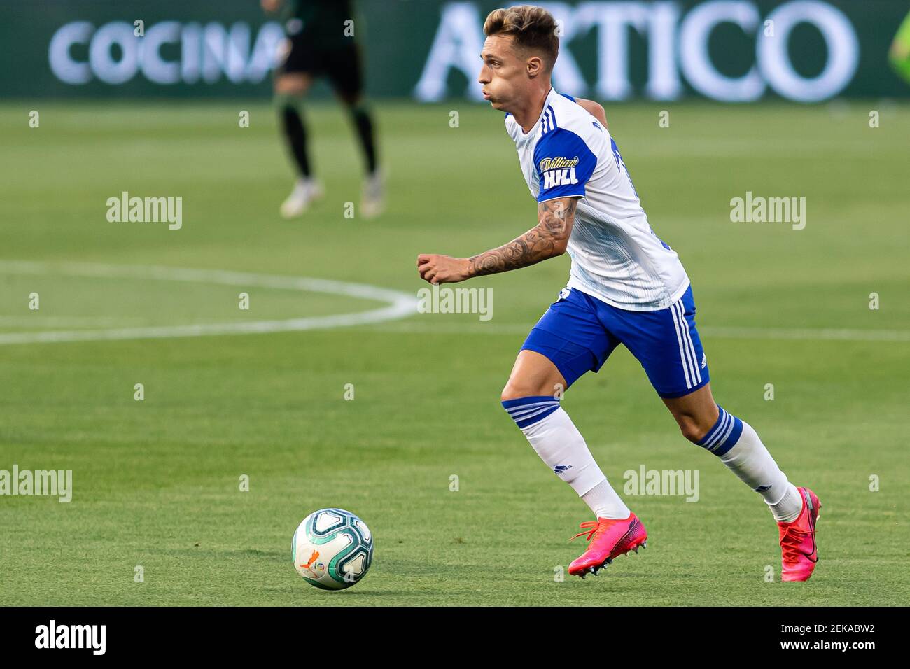 Alex Blanco of Real Zaragoza during the La Liga match between Real ...