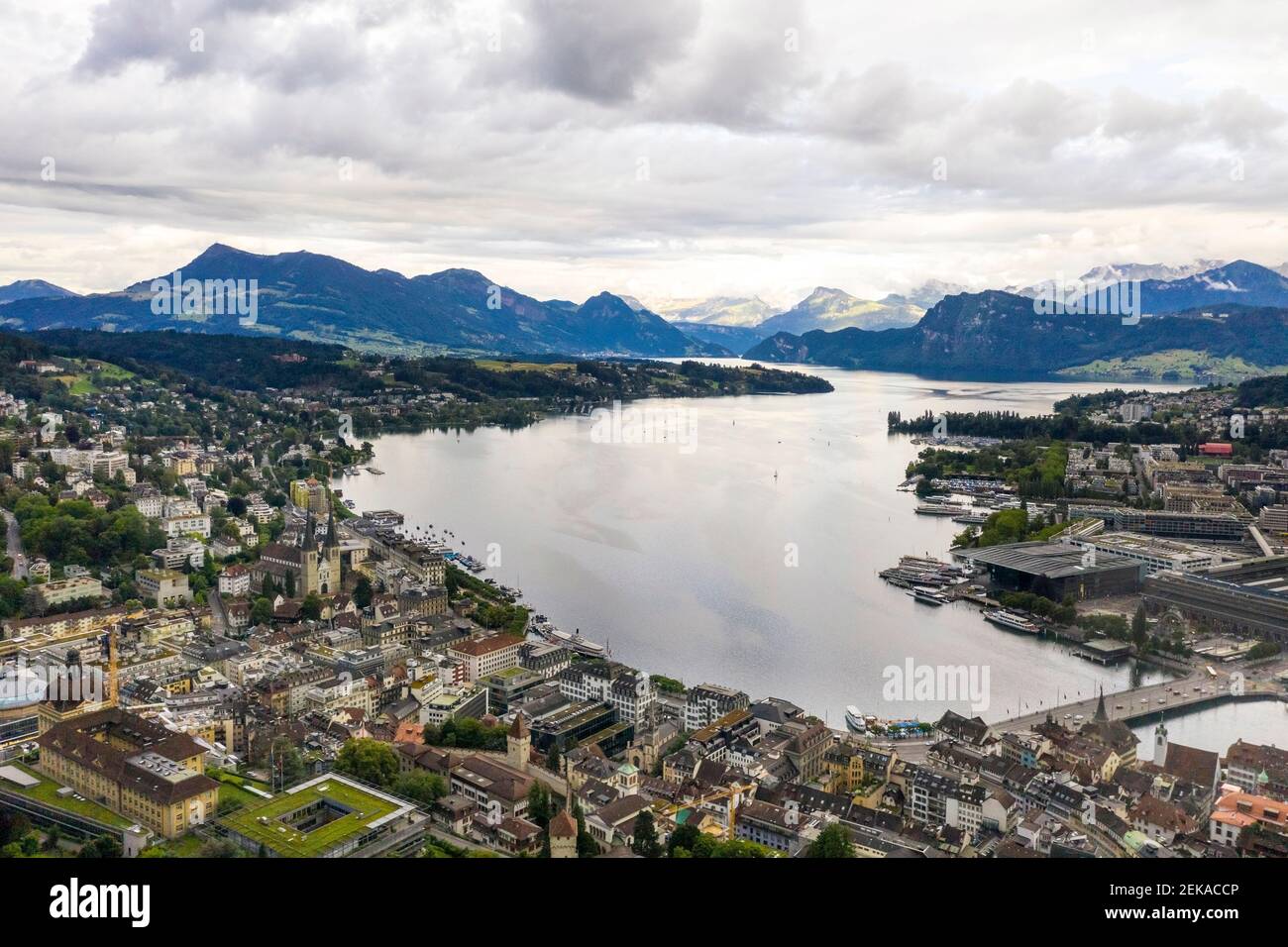 Aerial view lake lucerne hi-res stock photography and images - Alamy