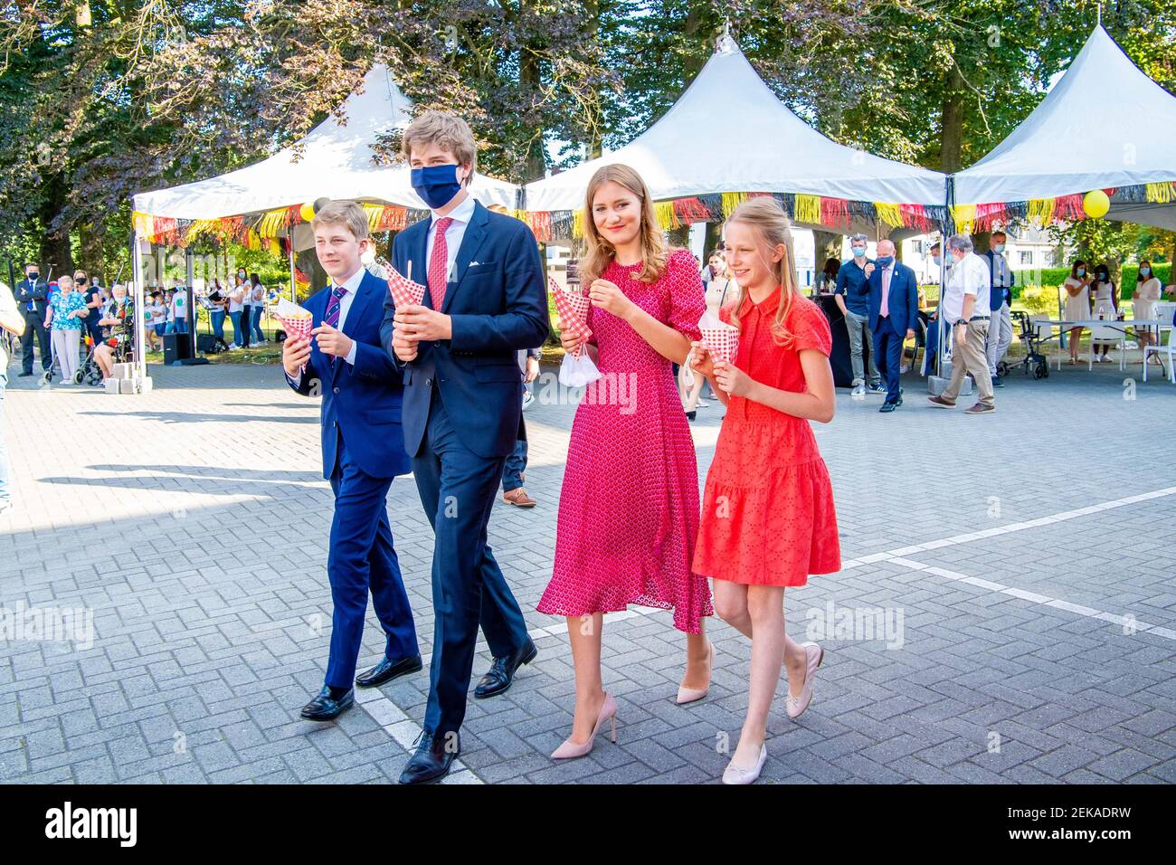 Princess Elisabeth, Prince Gabriel, Prince Emmanuel and Princess ...