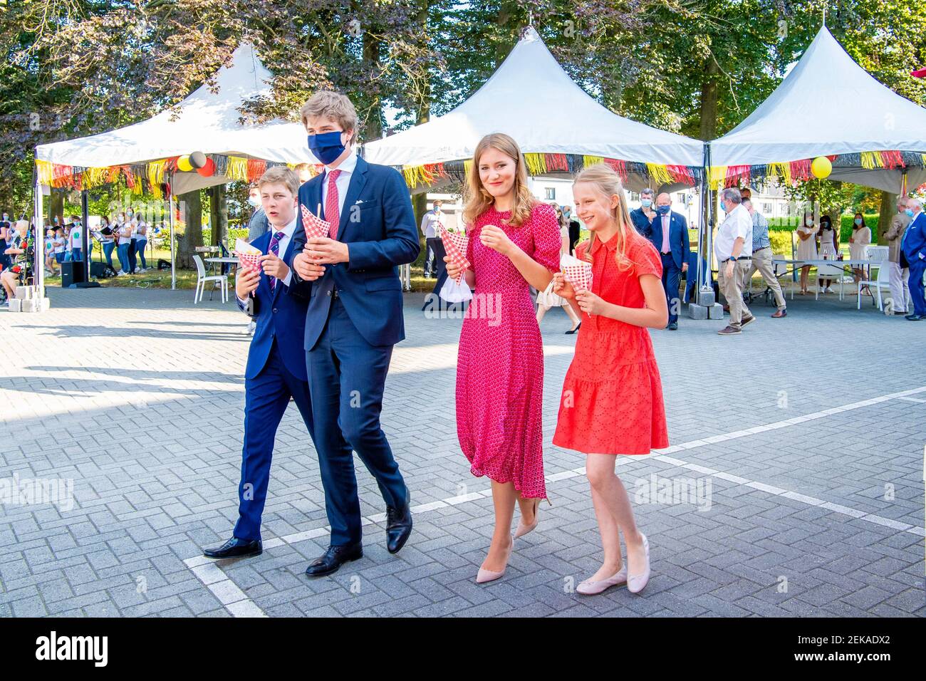 Princess Elisabeth, Prince Gabriel, Prince Emmanuel and Princess ...