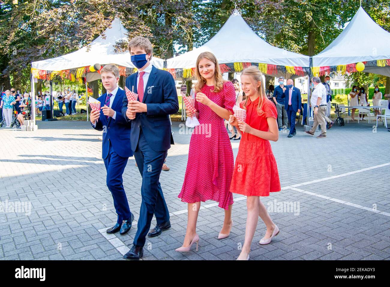 Princess Elisabeth, Prince Gabriel, Prince Emmanuel and Princess ...