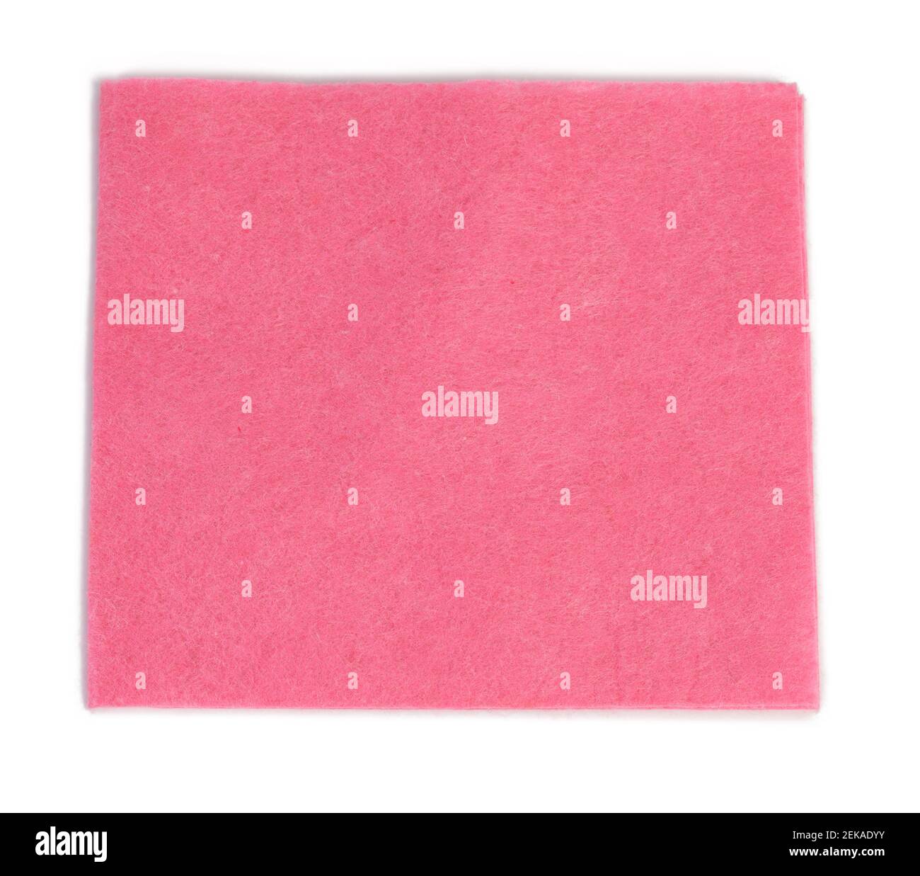 square pink cleaning rag isolated on white background, close up Stock ...