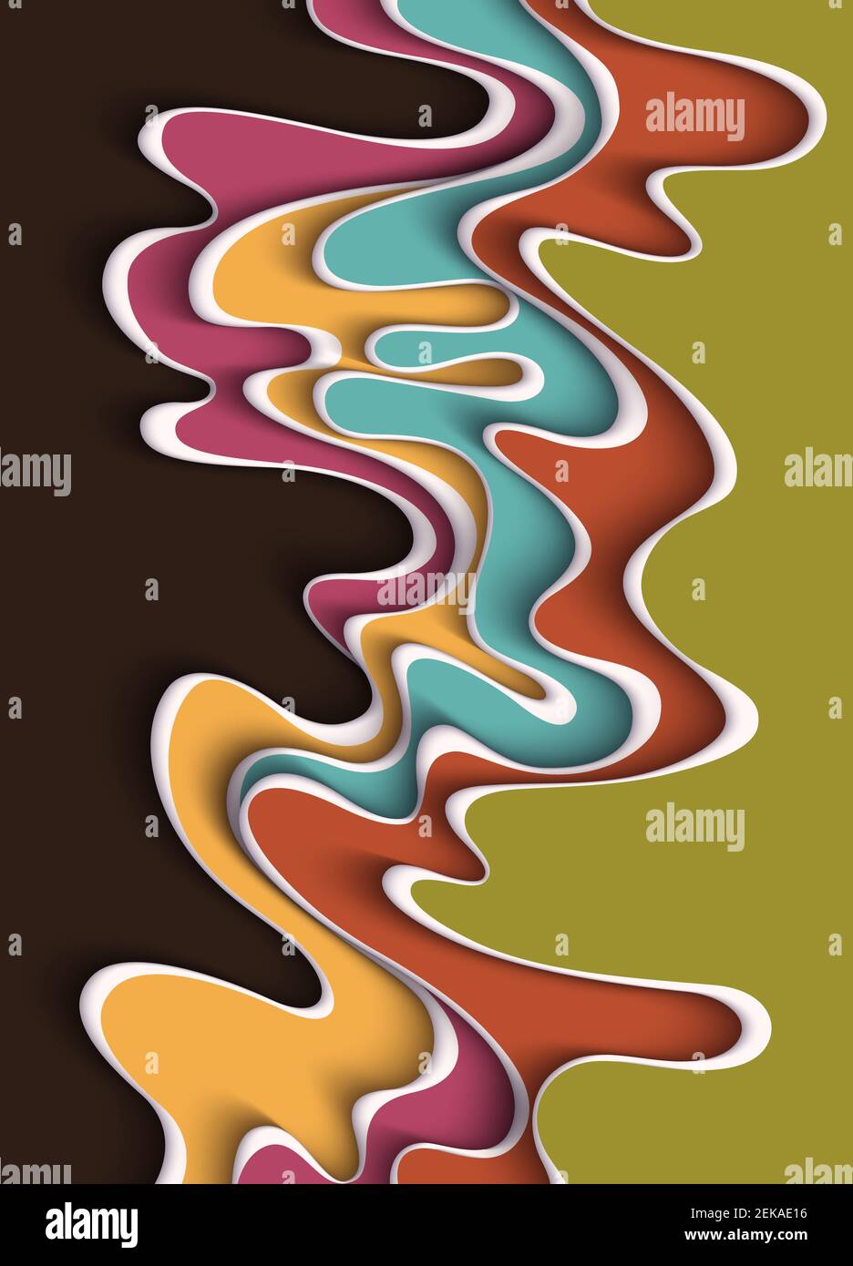 Cutting paper background abstract color waves hi-res stock photography ...