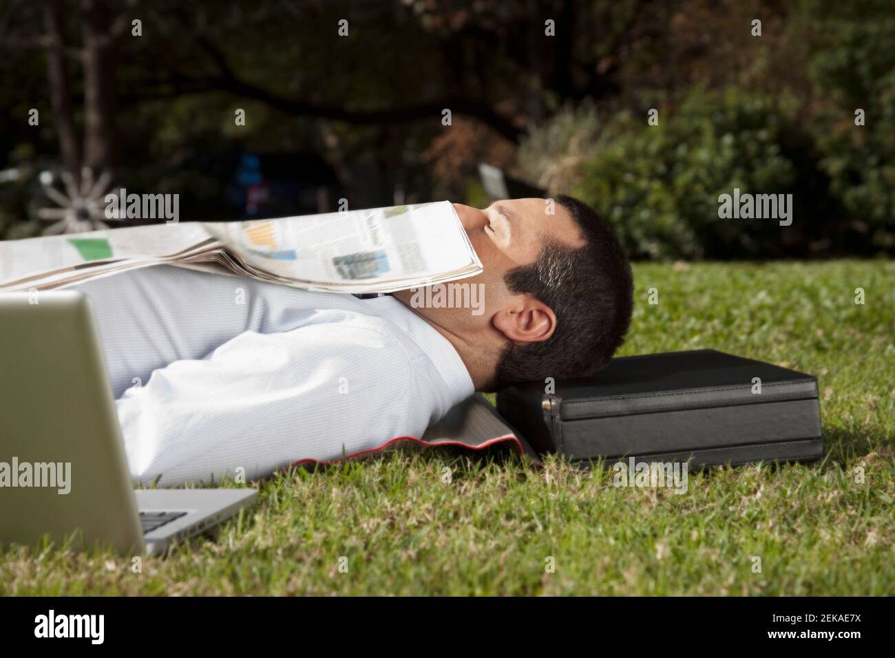 Napping in a park hi-res stock photography and images - Alamy