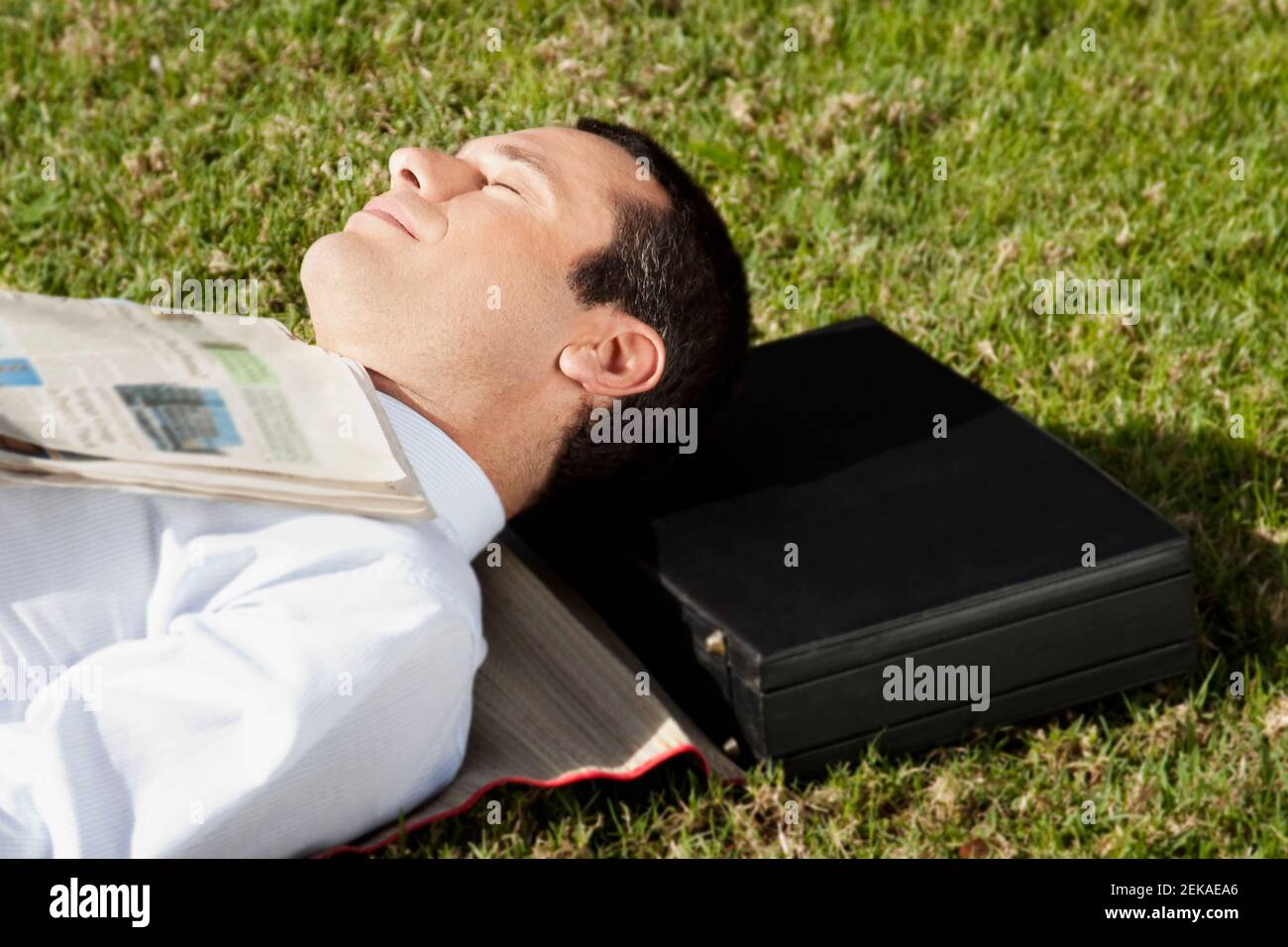 Napping in a park hi-res stock photography and images - Alamy