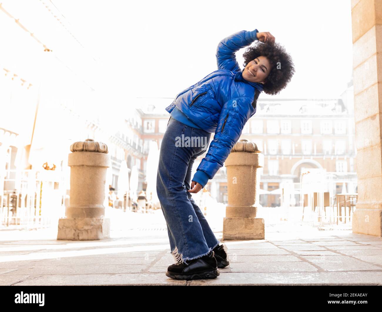 Portrait beautiful woman bending over hi-res stock photography and ...