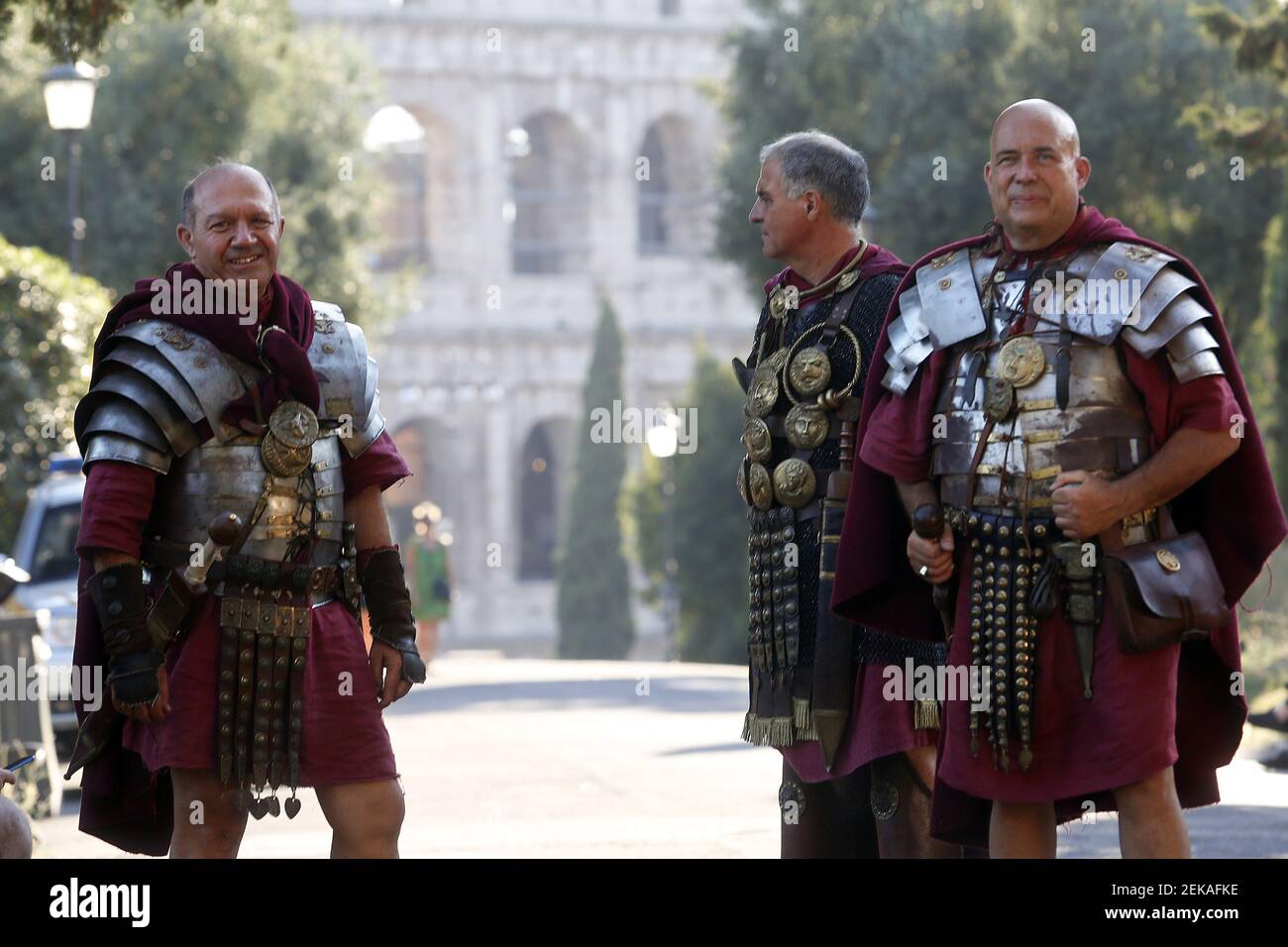 1st and 2nd century BC legionaries of the most famous Roman reenactment ...