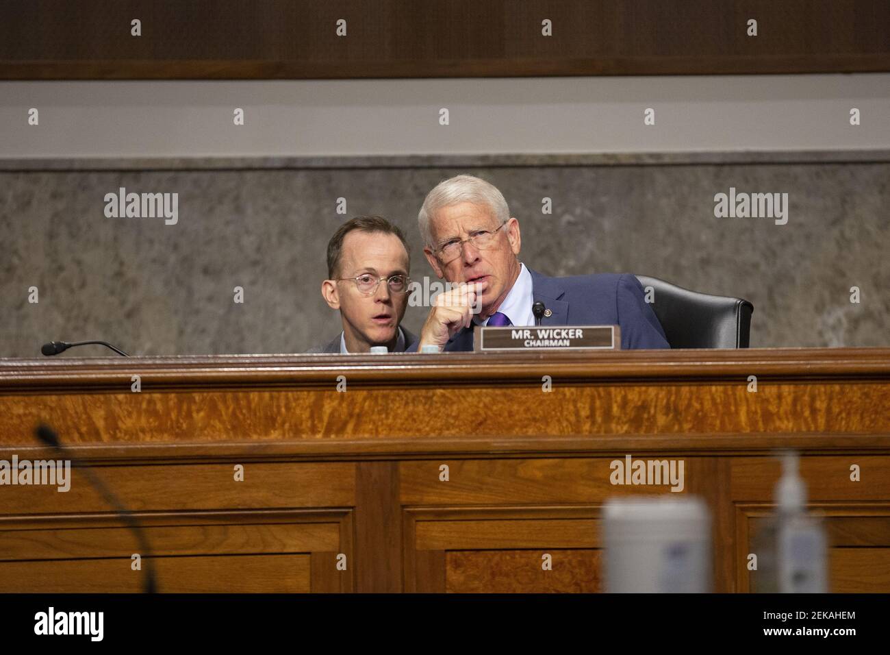 United States Senator Roger Wicker (Republican of Mississippi) speaks ...