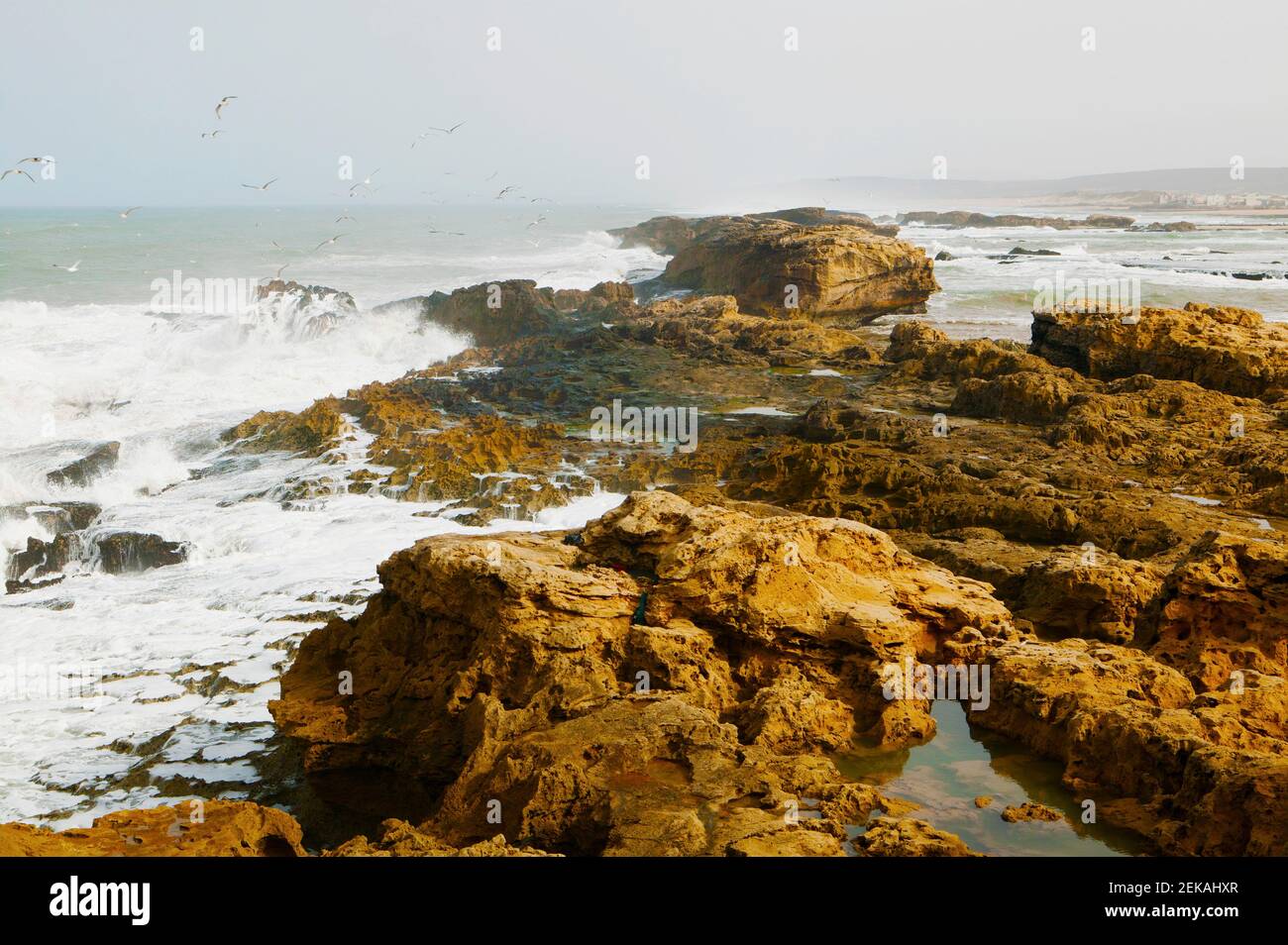 Rock formations at a coast Stock Photo - Alamy