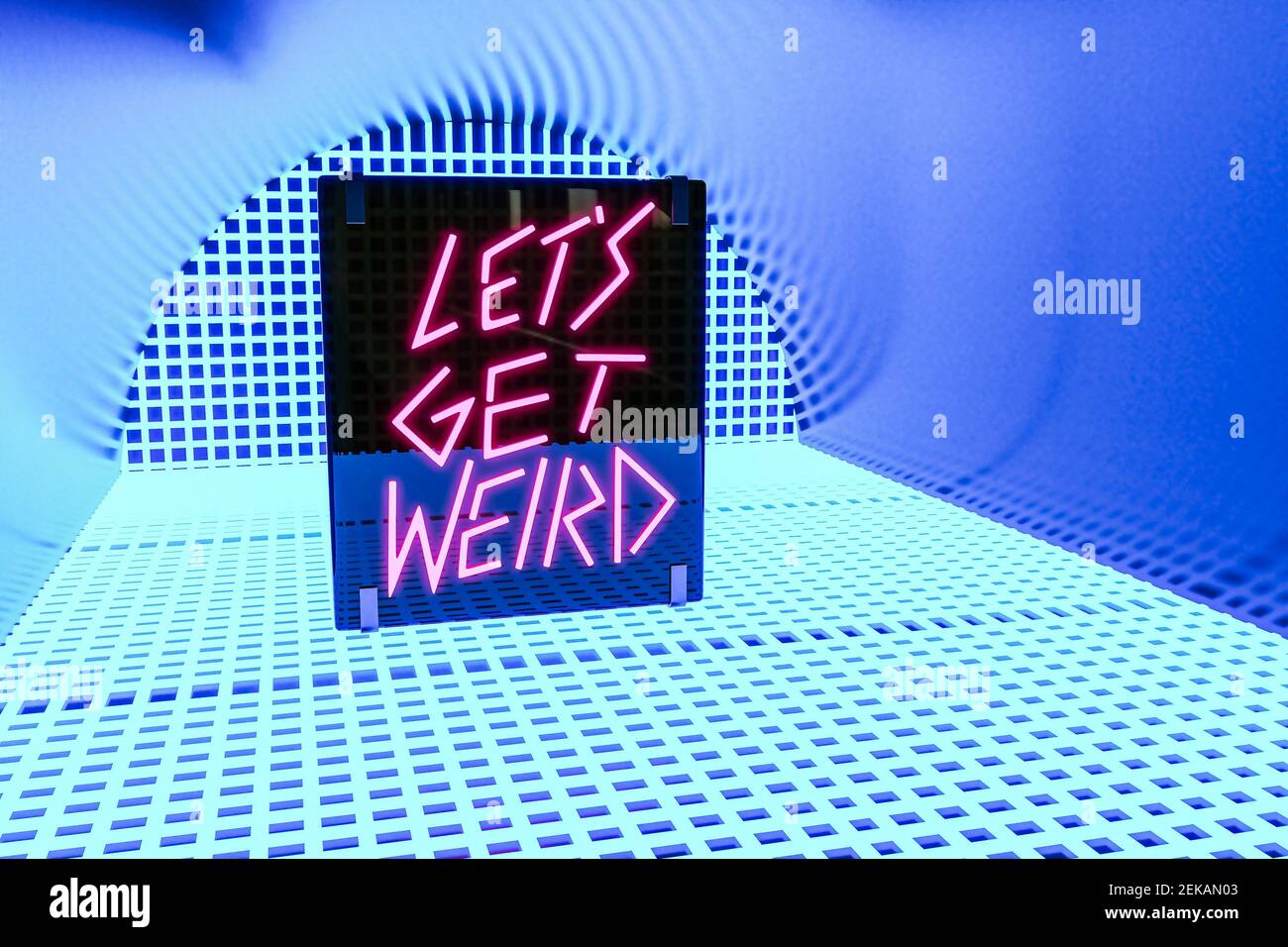 3d blue neon light hi-res stock photography and images - Alamy