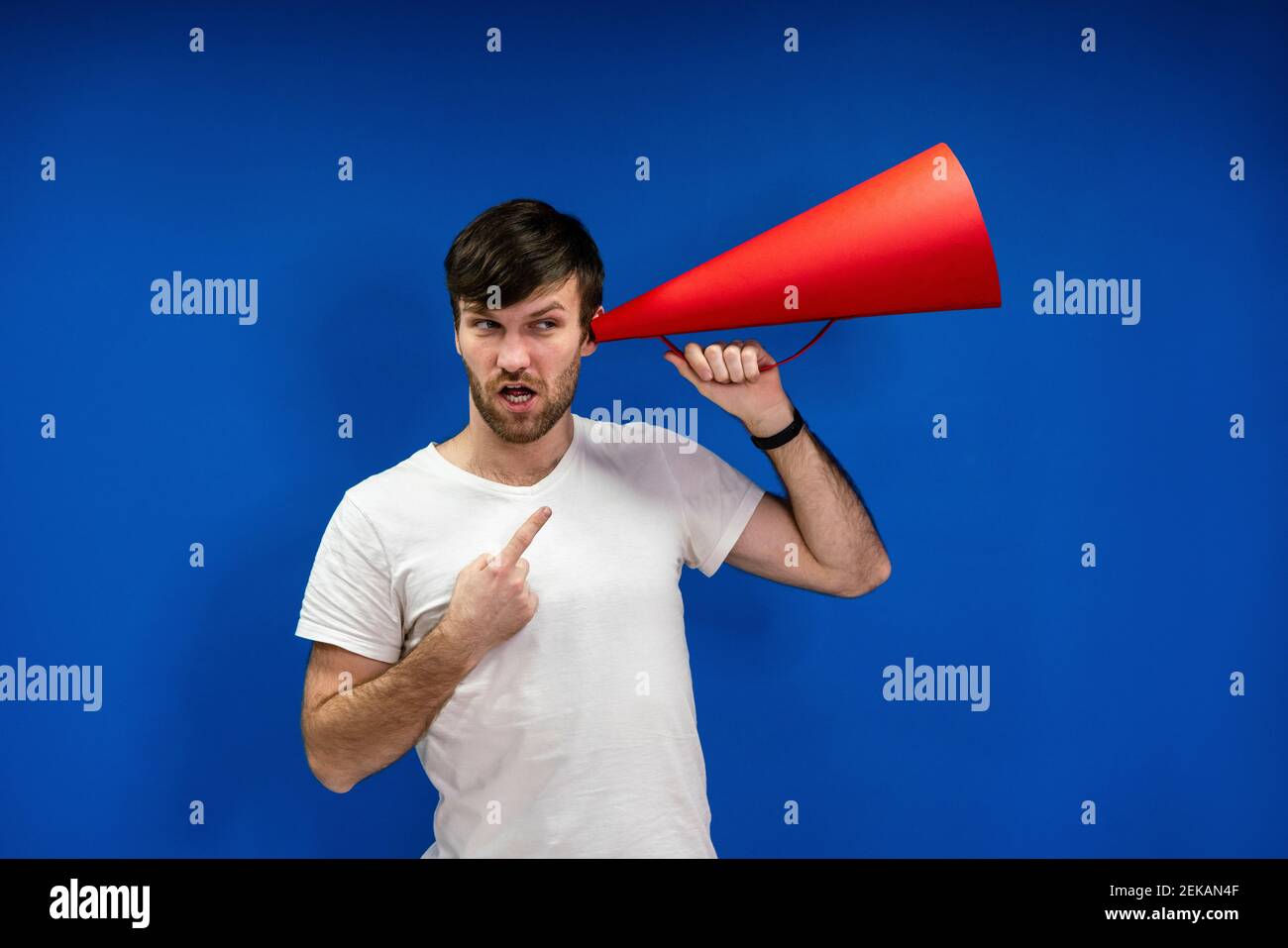 Ear megaphone hi-res stock photography and images - Alamy