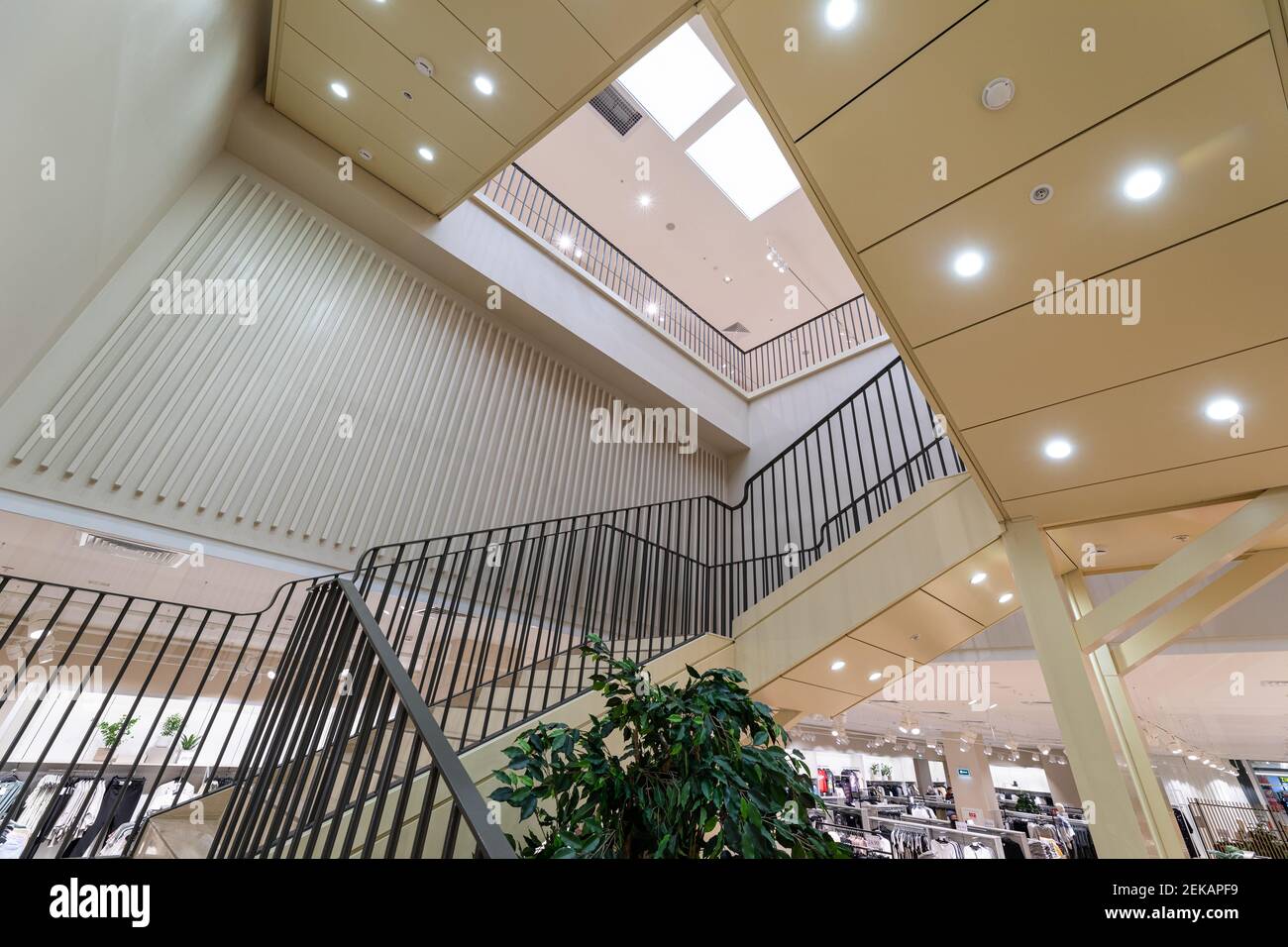 Interior in a modern shopping center Stock Photo - Alamy