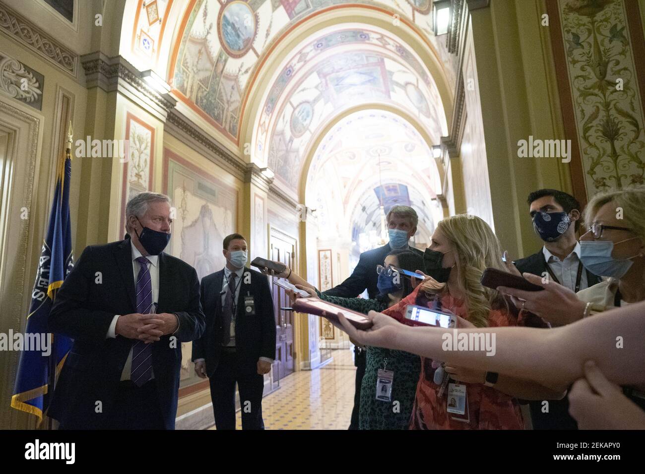 Mark Meadows, Assistant to the President and Chief of Staff speaks to ...