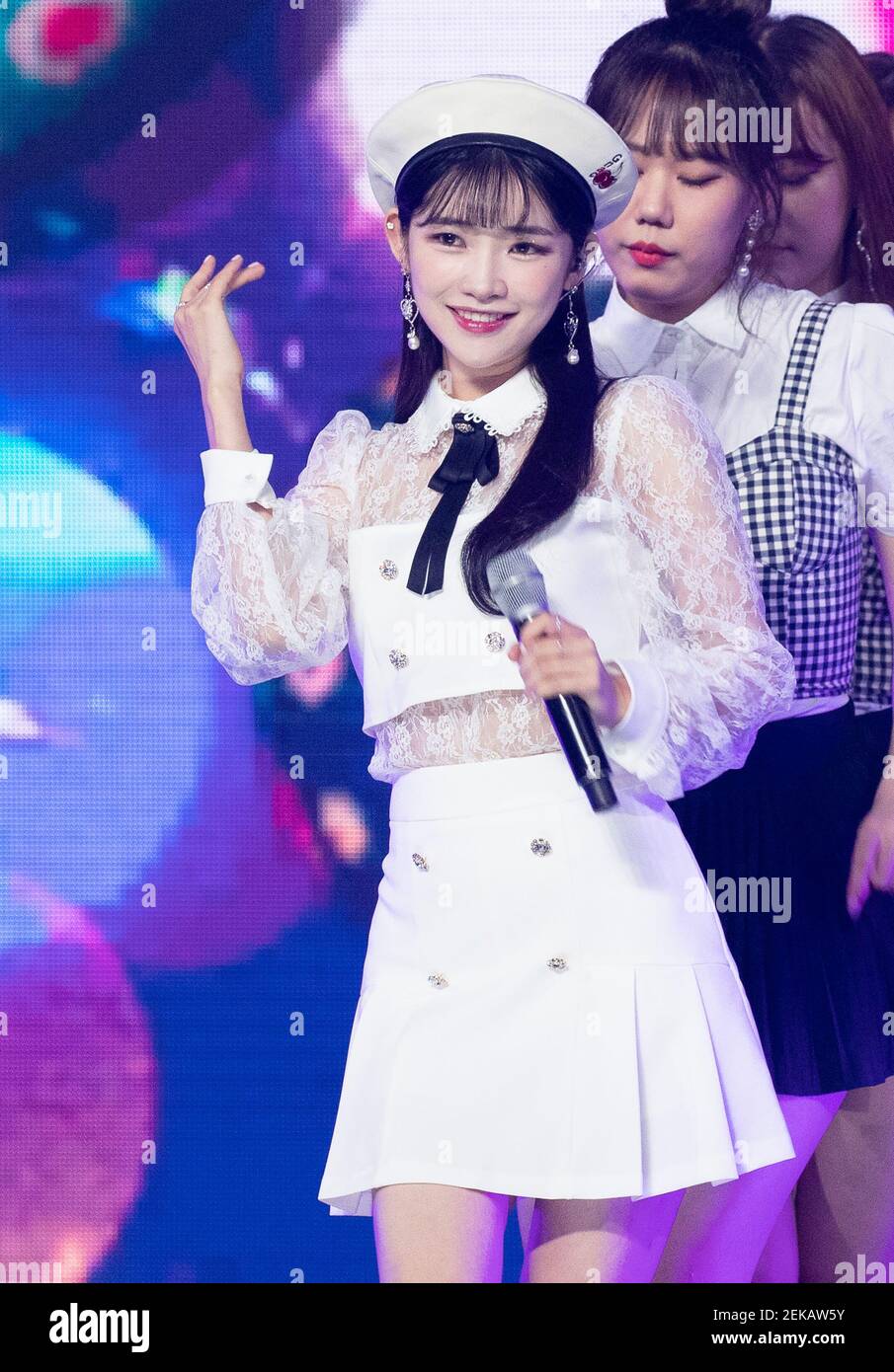 Japanese actress and singer Yukika Teramoto, performs on the stage ...