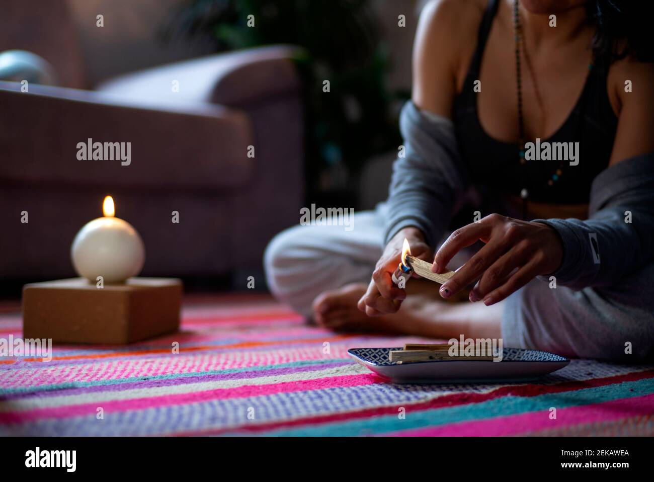 Woman spiritual light hi-res stock photography and images - Alamy