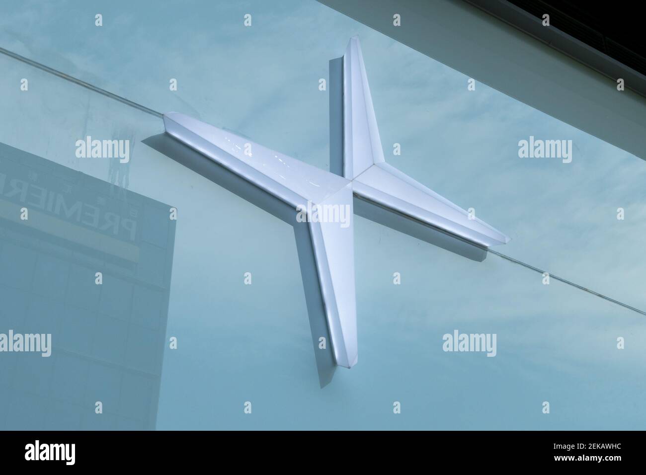 The logo of Polestar, a Sino-Swedish automotive brand jointly owned by ...