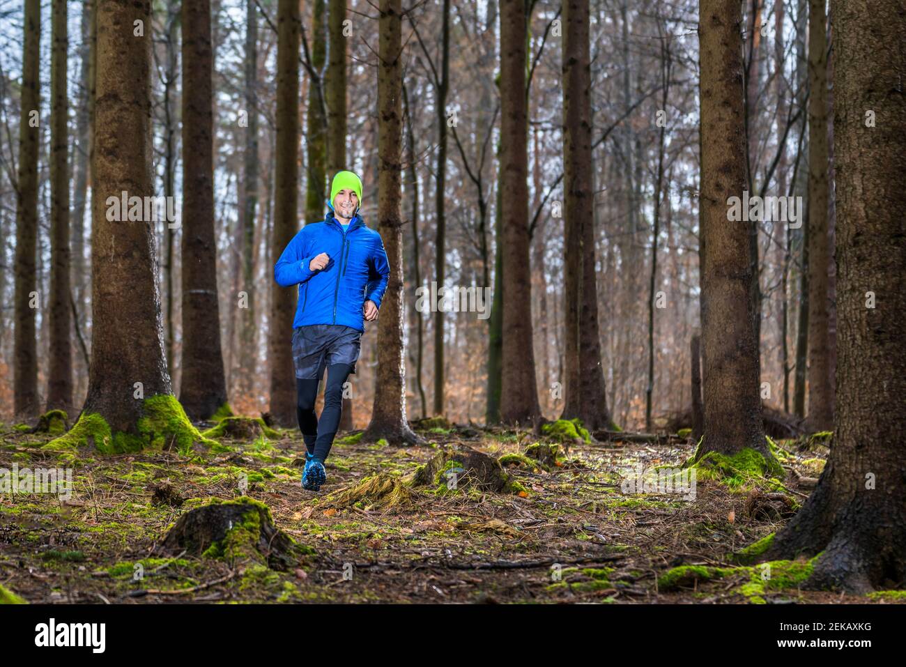 Running through the forest hi-res stock photography and images - Alamy