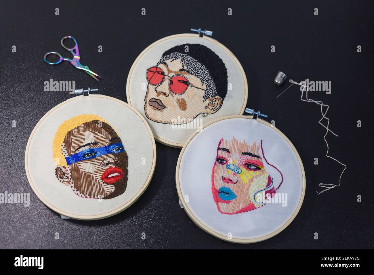 Embroidery items hi-res stock photography and images - Alamy