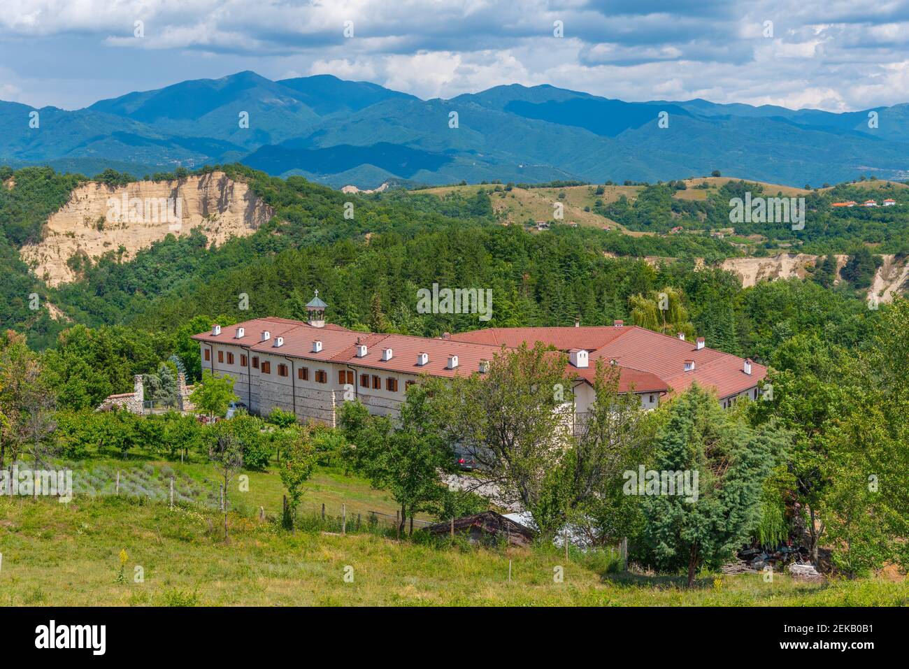 Aerial view of Rozhen monastery in Bulgaria Stock Photo - Alamy