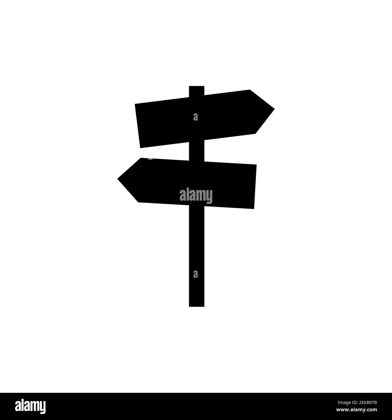 Signpost, pointer icon, road sign, directional guidepost icon. Stock ...