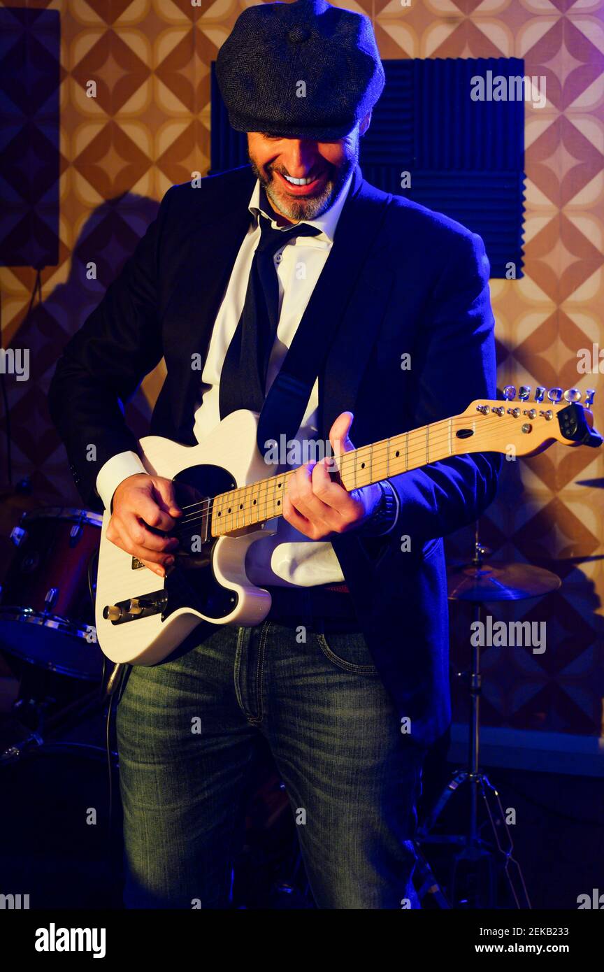 Person playing guitar arts culture entertainment hi-res stock ...