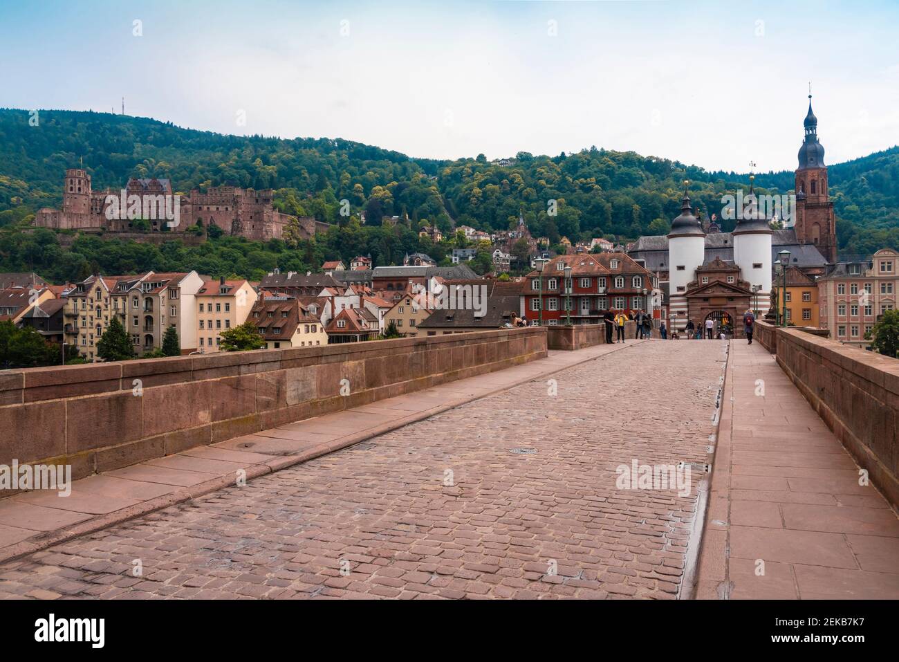 Karl theodor bridge bruckentor heidelberg castle background hi-res ...