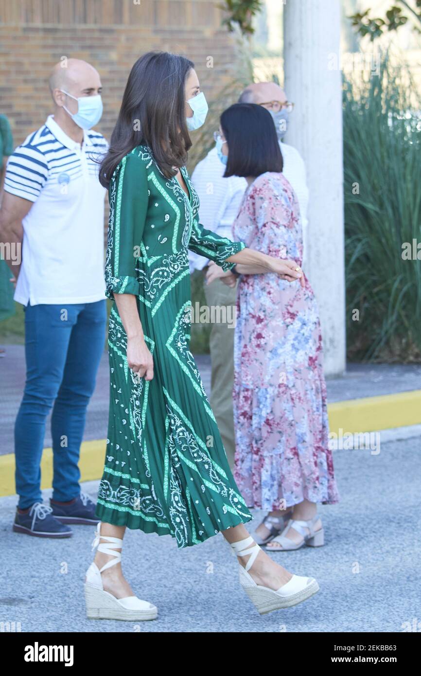 27-07-2020 Spain Queen Letizia and King Felipe visit the Ramon y Cajal ...