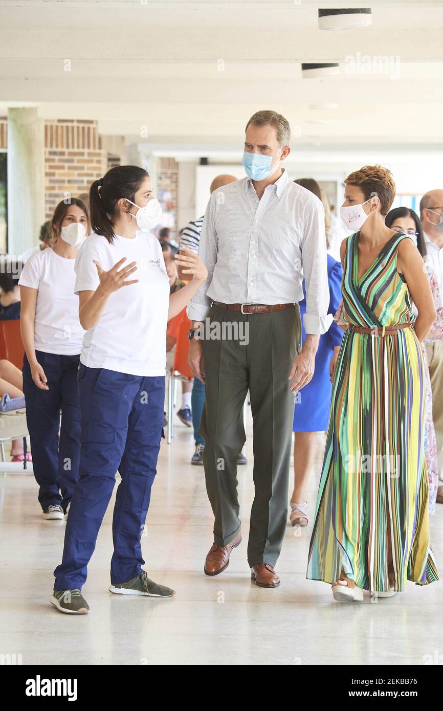 27-07-2020 Spain Queen Letizia and King Felipe visit the Ramon y Cajal ...