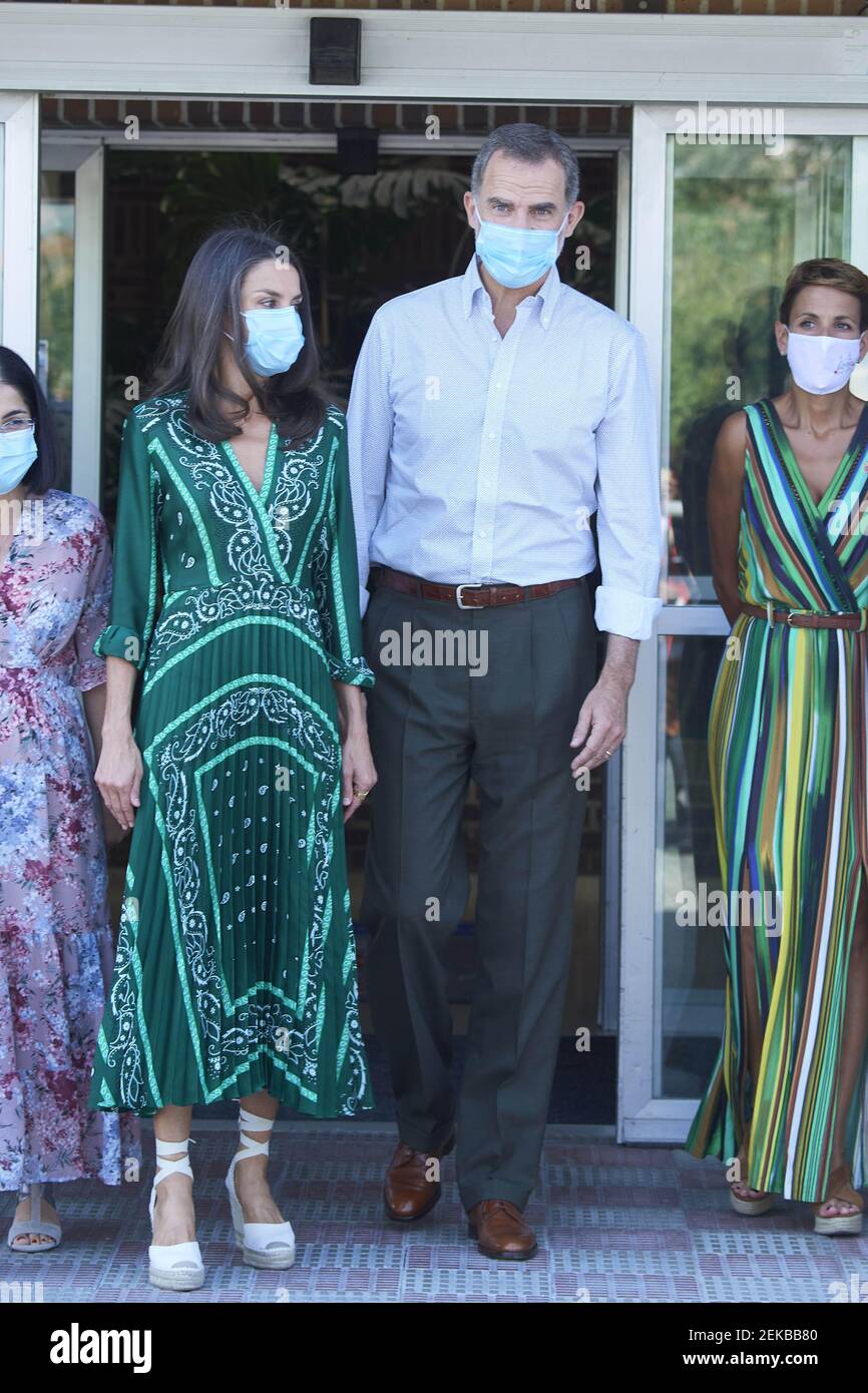 27-07-2020 Spain Queen Letizia and King Felipe visit the Ramon y Cajal ...