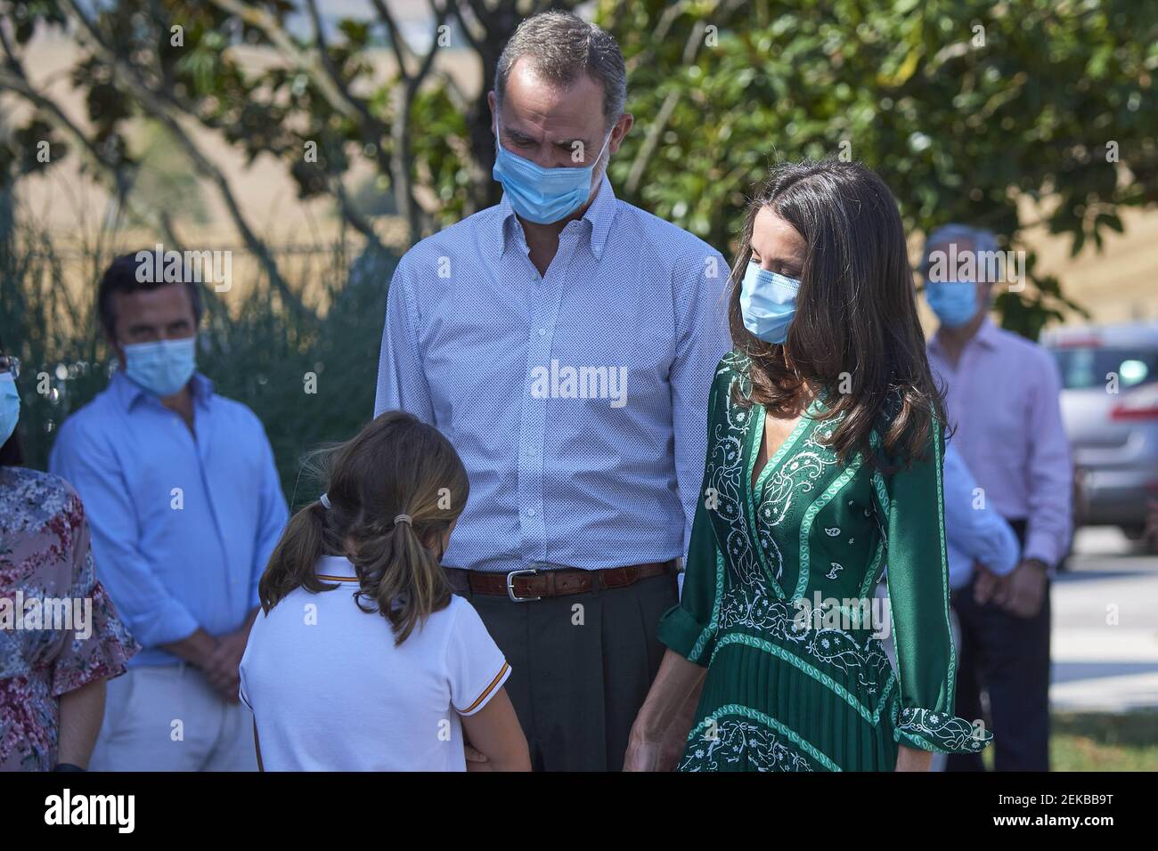 27-07-2020 Spain Queen Letizia and King Felipe visit the Ramon y Cajal ...