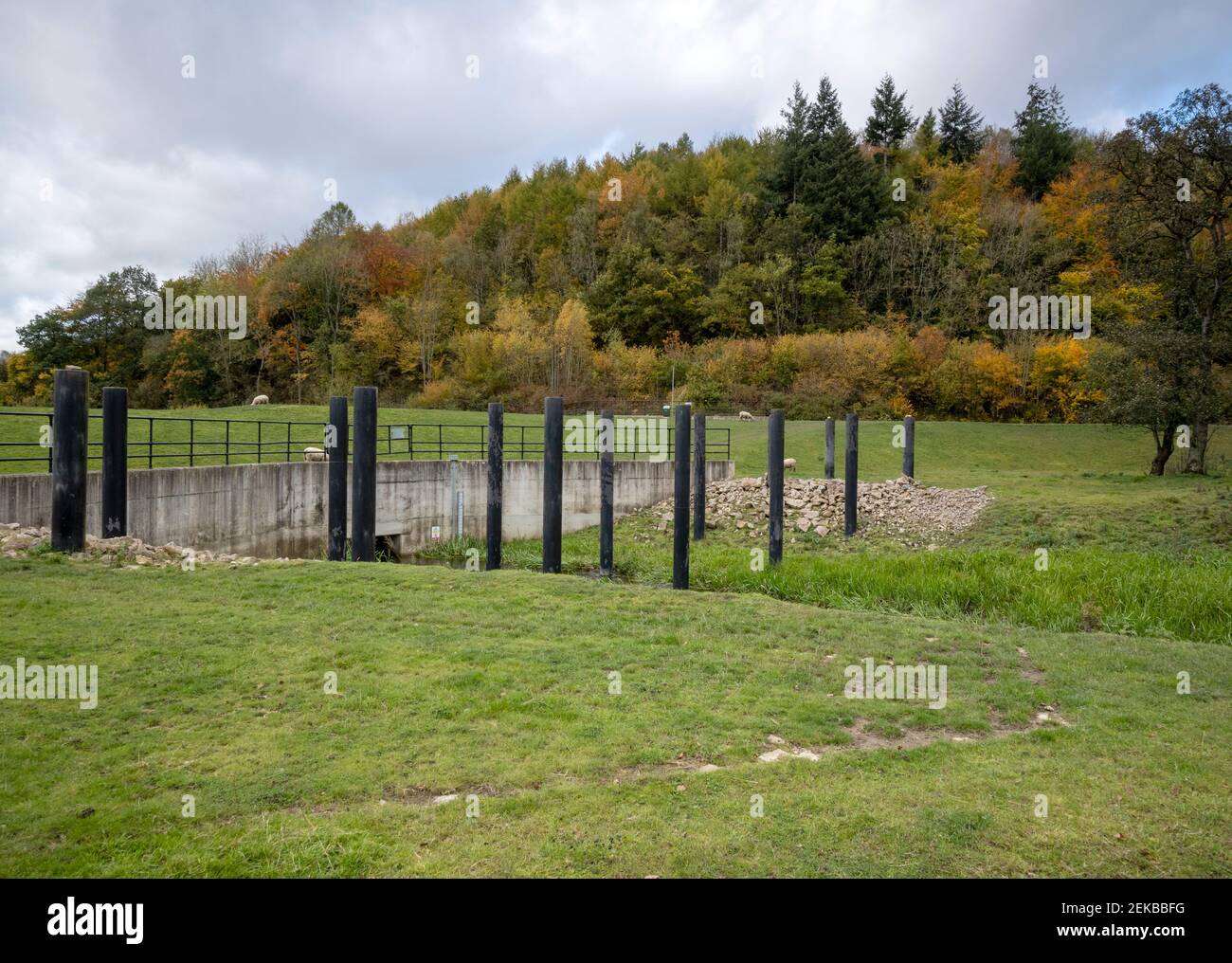 Pickering's world leading flood defences at Newtondale Stock Photo - Alamy