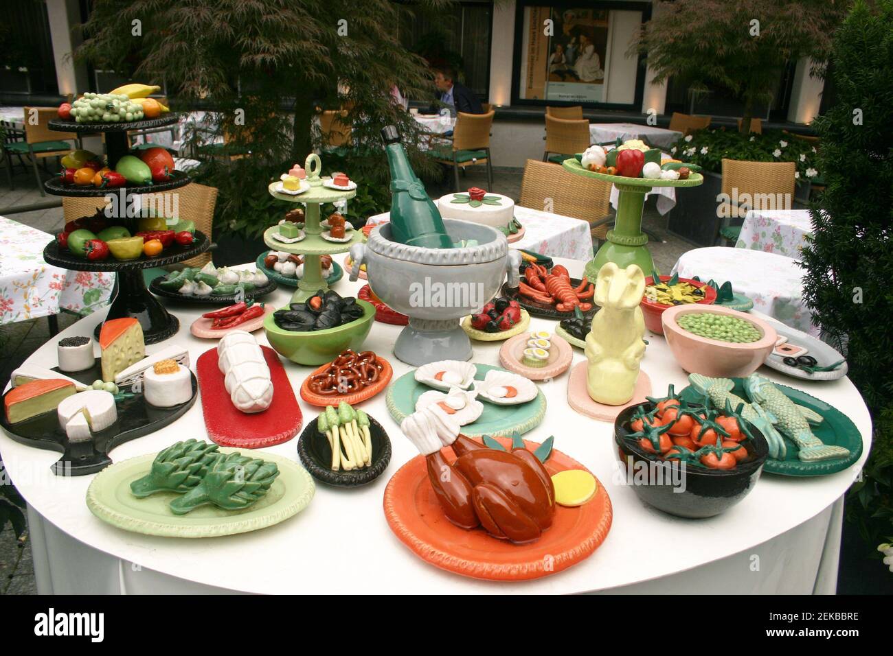 Plastic food models at restaurant hi-res stock photography and images ...