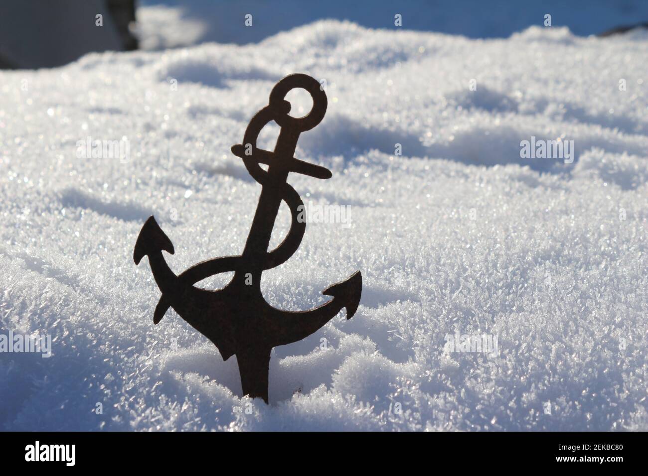 White anchor in brown hi-res stock photography and images - Alamy