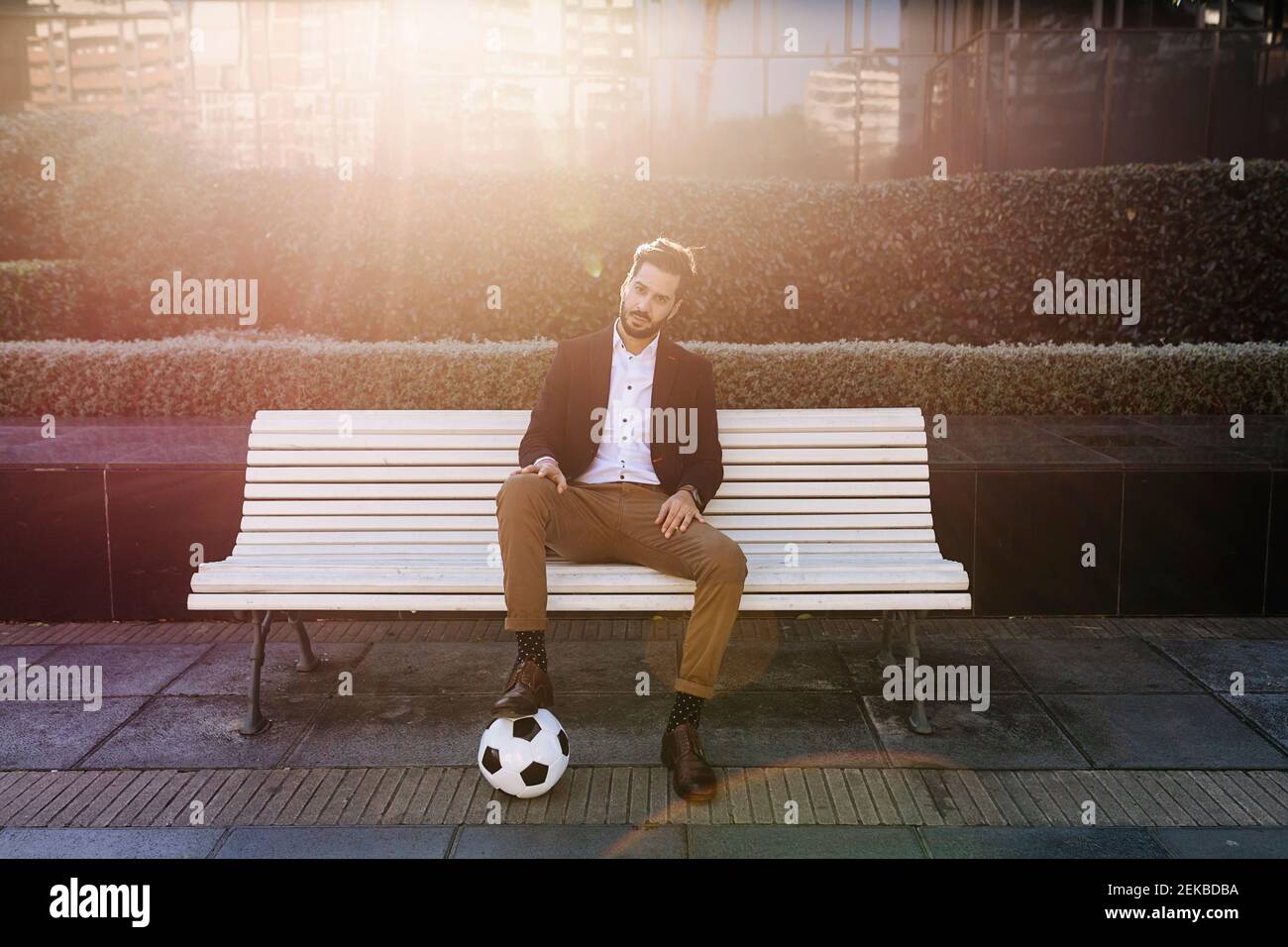 Football bench hi-res stock photography and images - Alamy