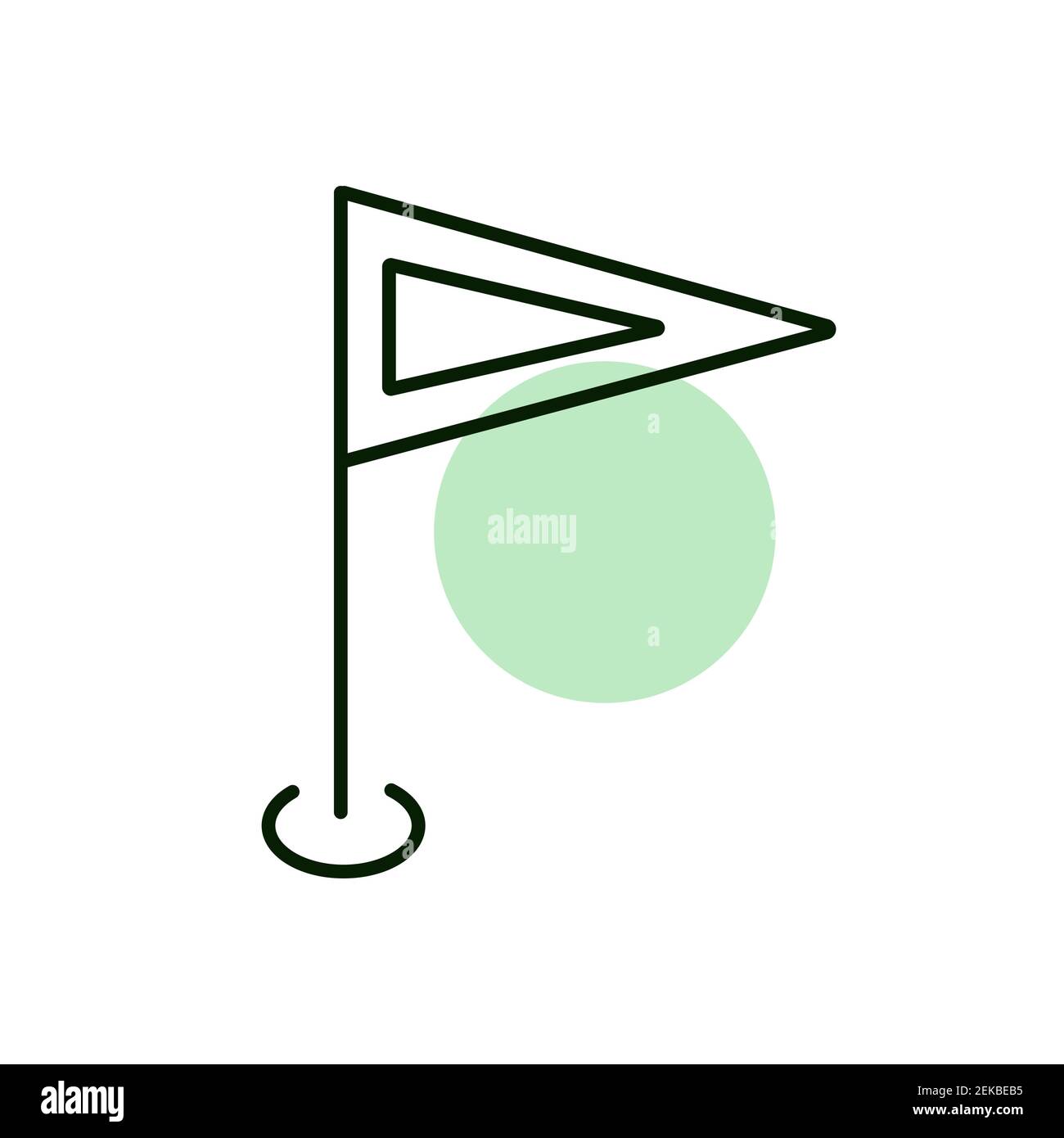 Flag GPS pin vector icon. Navigation sign. Graph symbol for travel and ...