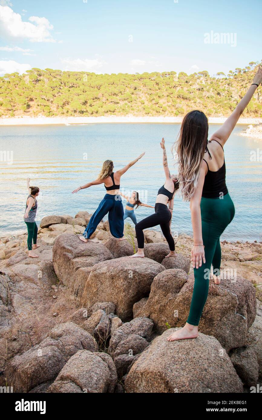 Yoga rocks hi-res stock photography and images - Alamy