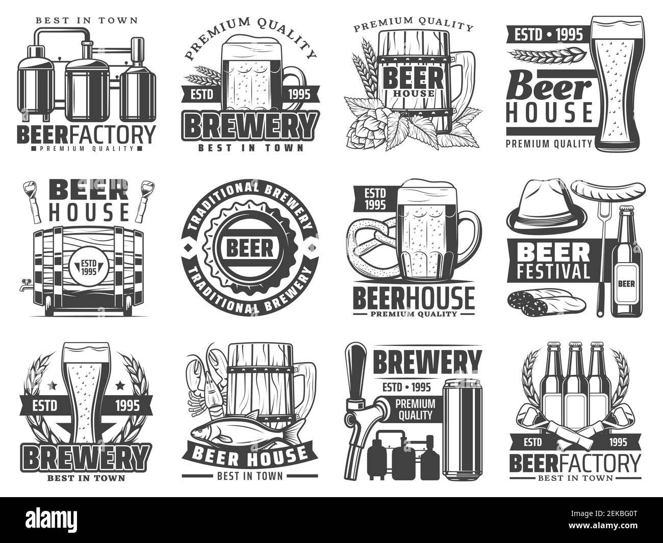 Hop house lager Stock Vector Images - Alamy