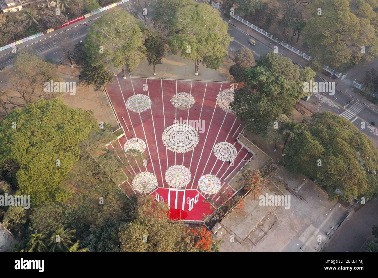 Dhaka, Bangladesh - February 23, 2021: The Central Shohid Minar is a ...