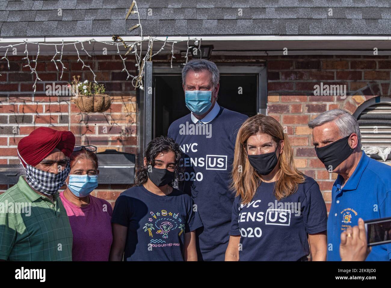 Mayor Bill de Blasio, NYC Census 2020 Director Julie Menin, Assembly ...