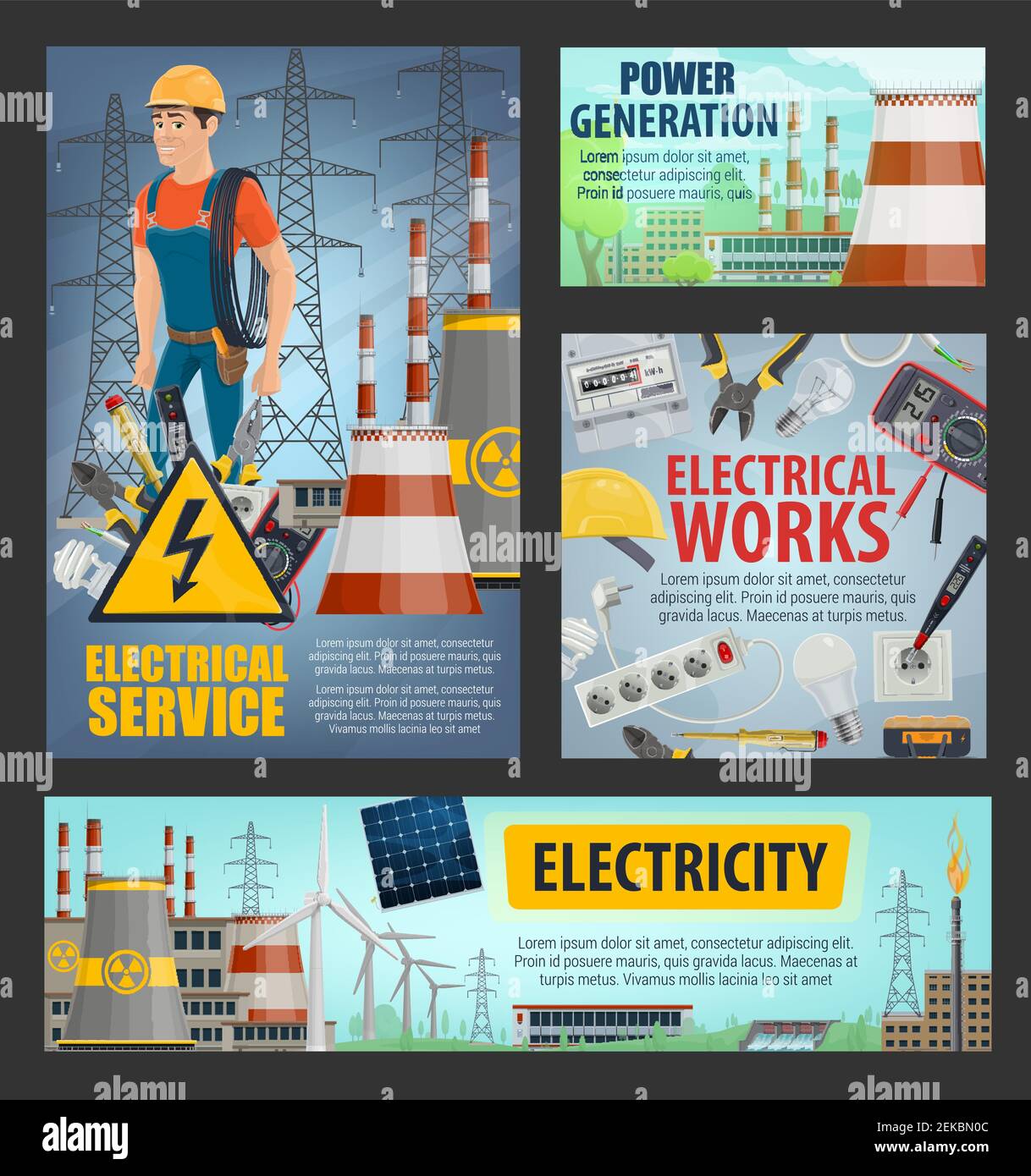 Electricity and energy power generation, electrician electrical service ...