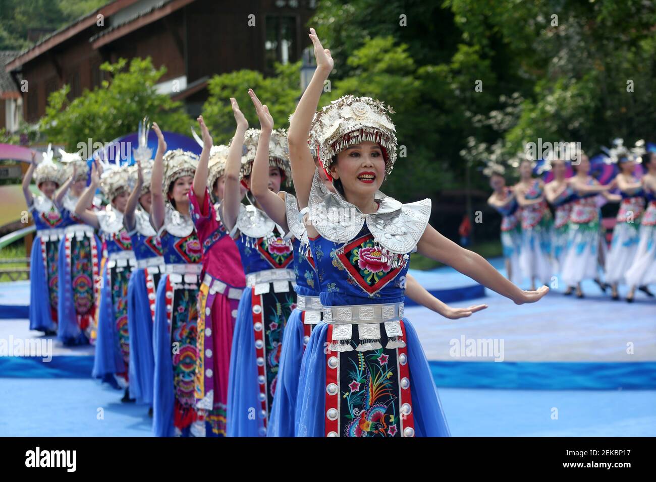 Sichuanï¼ŒCHINA-On July 24, 2020, the 9th China Wujiang Miao People ...