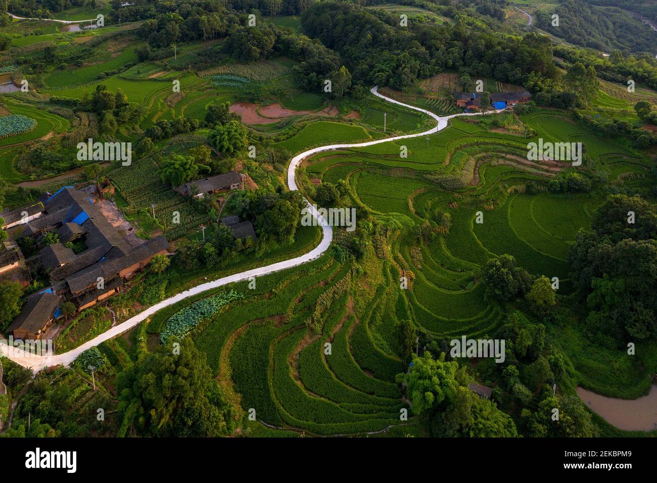 Sichuanï¼ŒCHINA-The ancient town of Zhongshan, Chongqing, on July 27 ...
