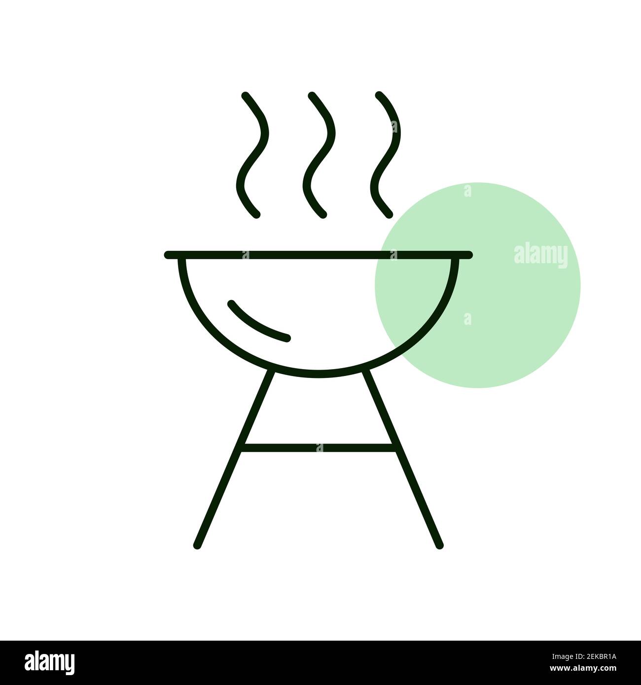 Grill BBQ cookout vector icon. Graph symbol for cooking web site and ...