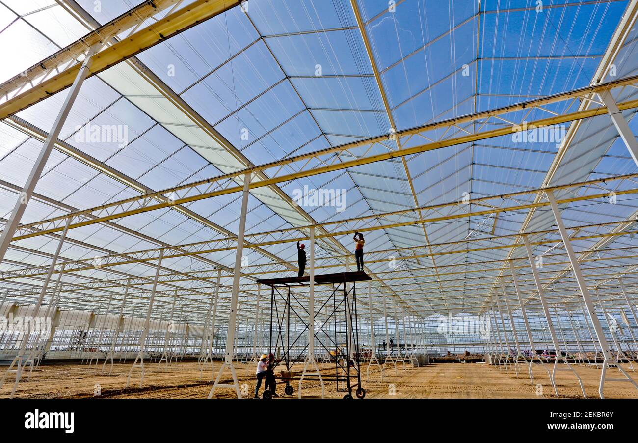 ZHANGYE, CHINA - JULY 30, 2020 - The second phase of modern high-tech ...