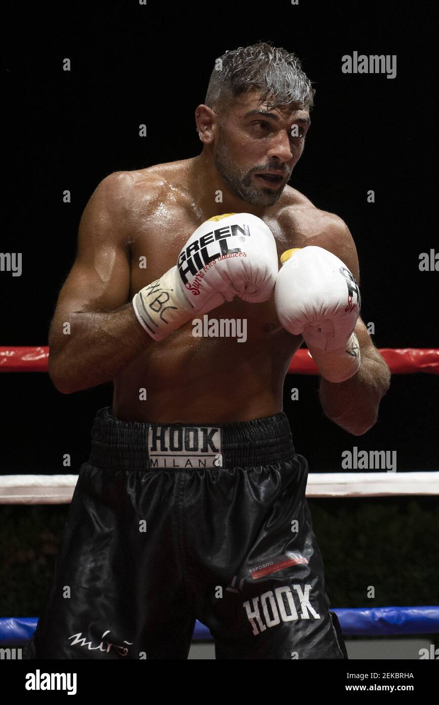 The final of the WBC - FPI Pesi Welter belt trophy won by Luigi Alfieri against Pietro Rossetti ...